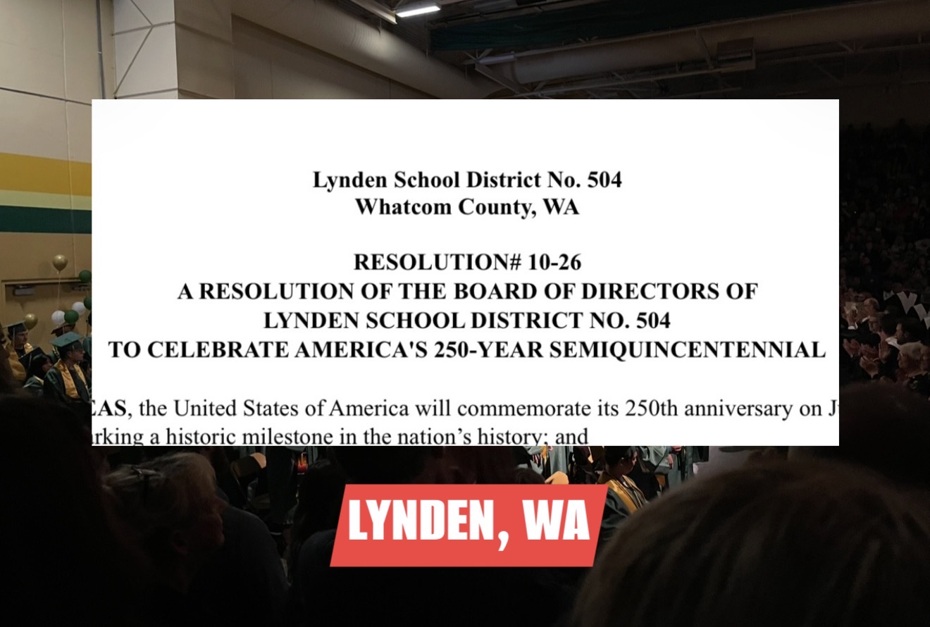 Lynden School Board Workshop Discussion on America’s 250th Anniversary ...